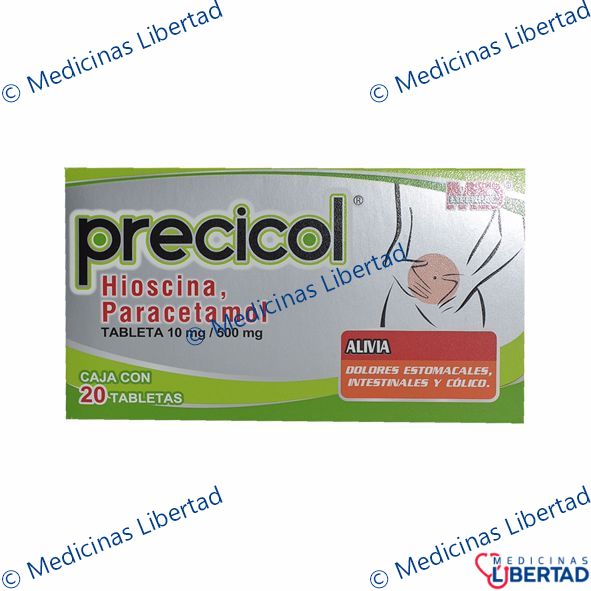 PRECICOL TABLETAS C/20 | Medicinas Libertad